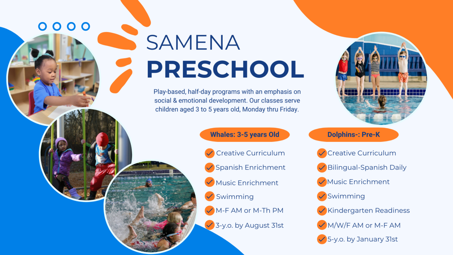 Preschool at Samena: Where swimming is part of the curriculum! - Samena