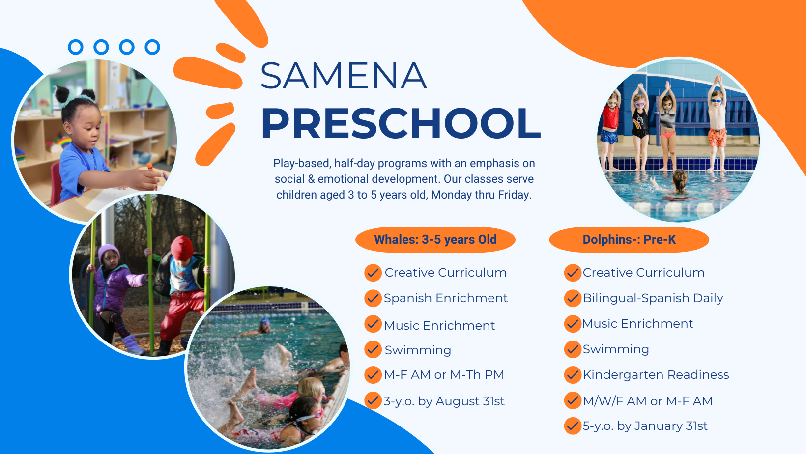 Preschool at Samena: Where swimming is part of the curriculum! - Samena