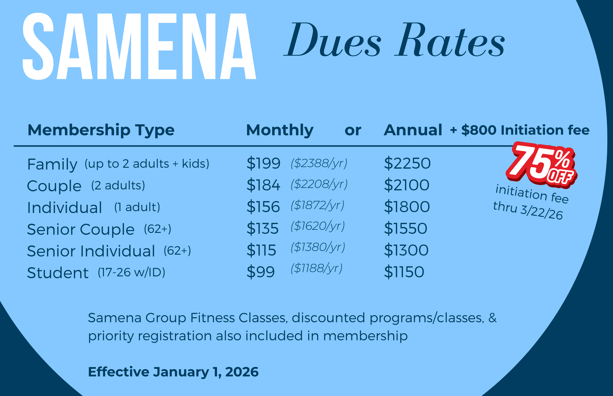 Swim Club and Gym Membership - Samena